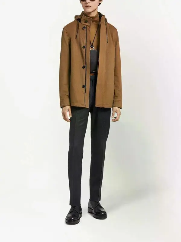 Zegna Tailored Wool Trousers - Grey