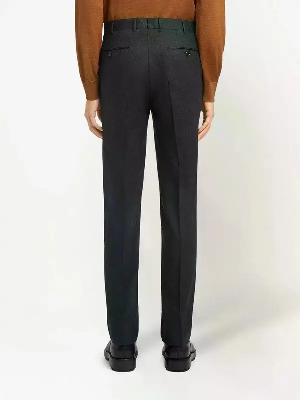 Zegna Tailored Wool Trousers - Grey