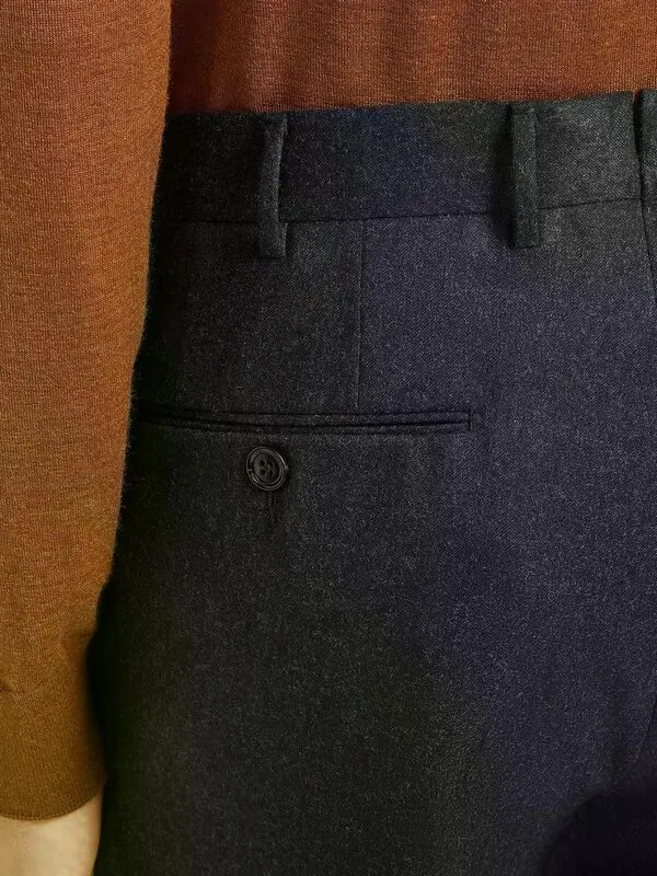 Zegna Tailored Wool Trousers - Grey