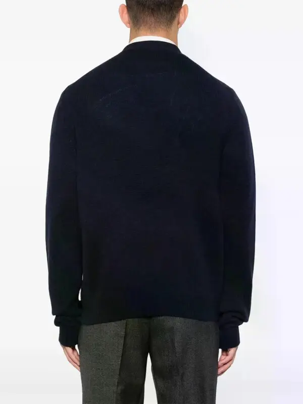 Gucci Cashmere Web-stripe Trim Cardigan