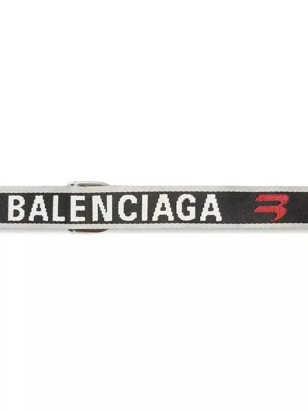Balenciaga D-ring Logo Skinny Belt