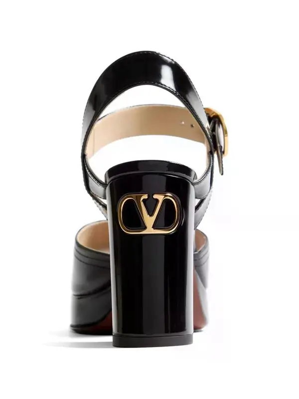 Valentino Garavani Fawcette Platform Sandals - Black