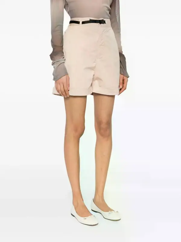 WHITE SAND Bermuda Shorts With Buckle Detail