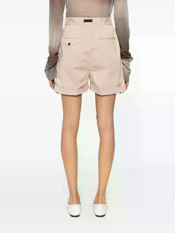 WHITE SAND Bermuda Shorts With Buckle Detail