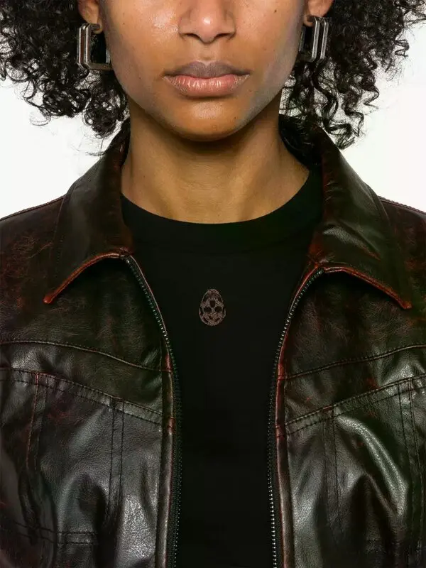 Alexander McQueen Embroidered Cotton T-shirt