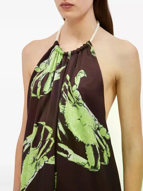 MSGM Graphic-print Maxi Dress