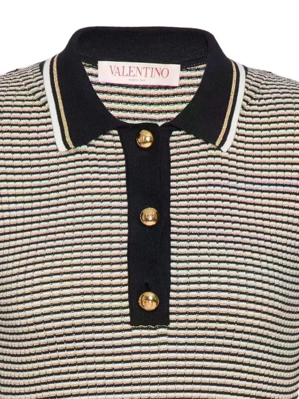Valentino Garavani Striped Polo Mini Dress
