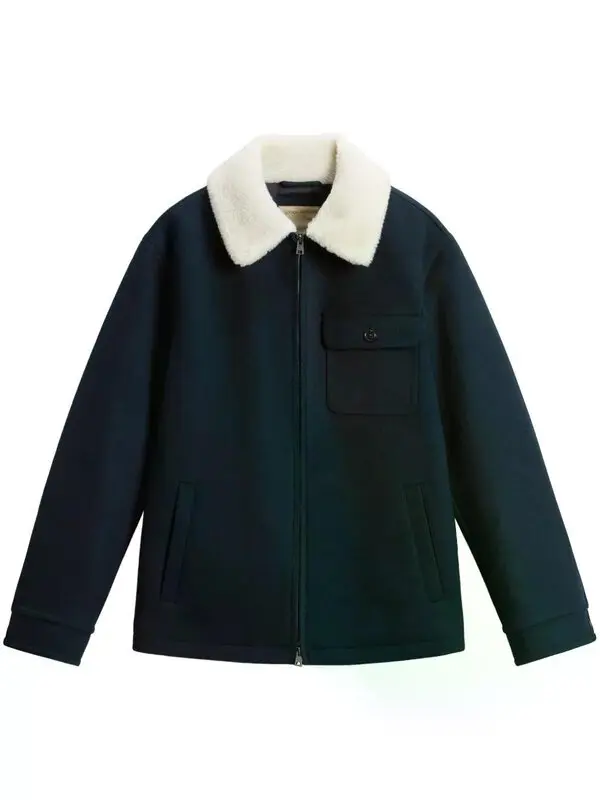 Woolrich Melton Jacket With Shearling Collar