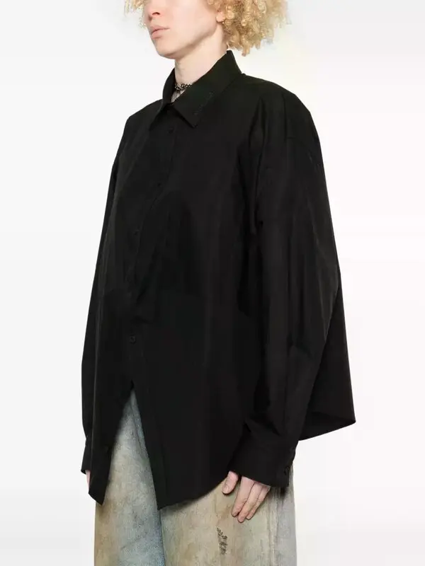 Balenciaga Logo Embroidered Shirt