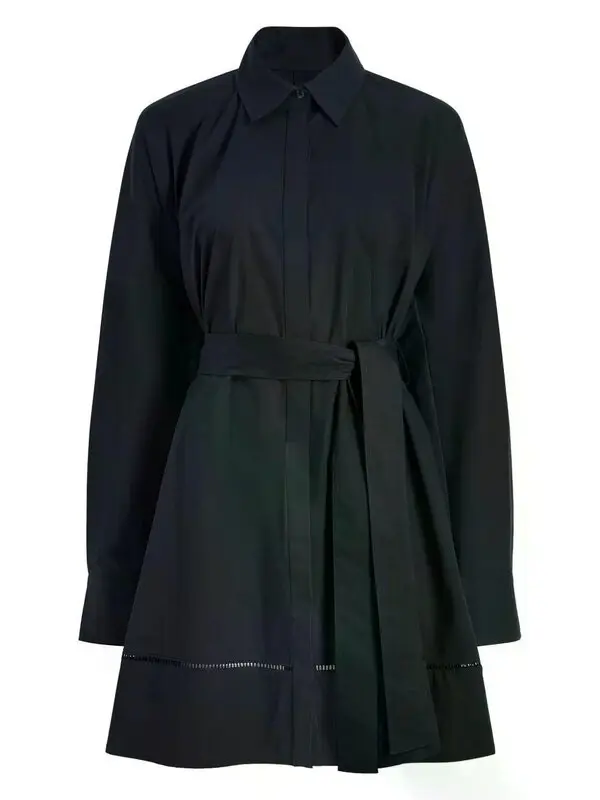 Proenza Schouler Sammy Shirt Dress With Belt - Black