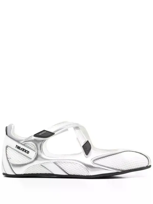 Attico Nomad Ballet Flats - Silver