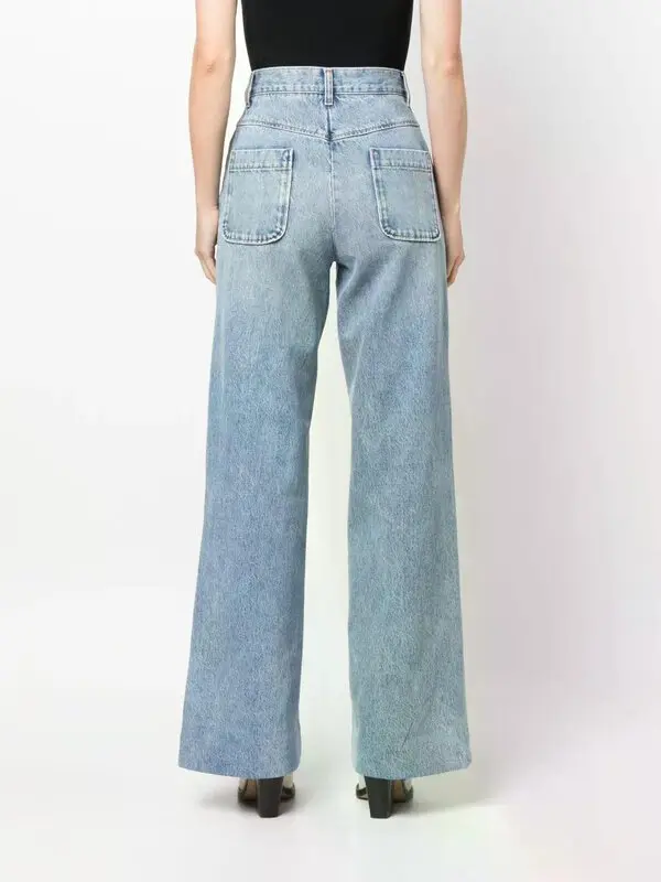 Sandro High-waisted Wide-leg Jeans