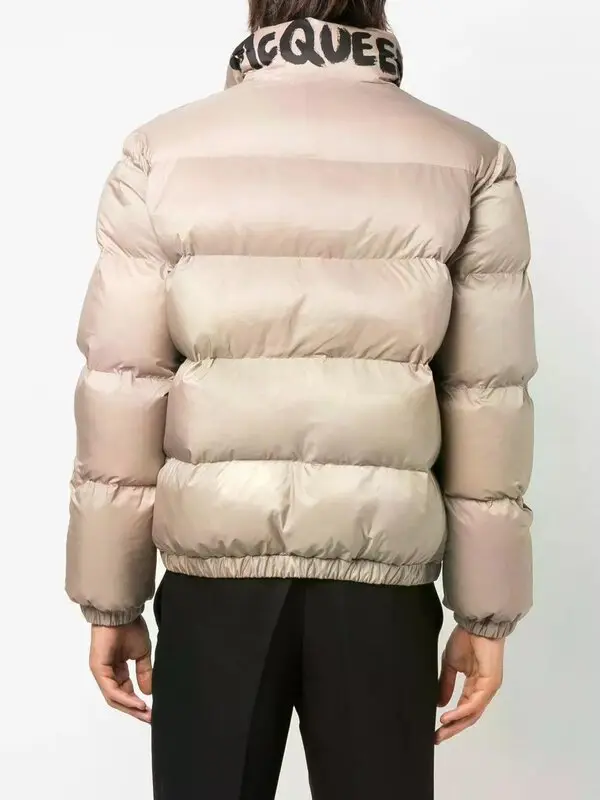 Alexander McQueen Graffiti Print Padded Jacket