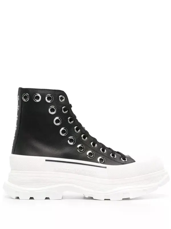Alexander McQueen High-top Leather Sneakers