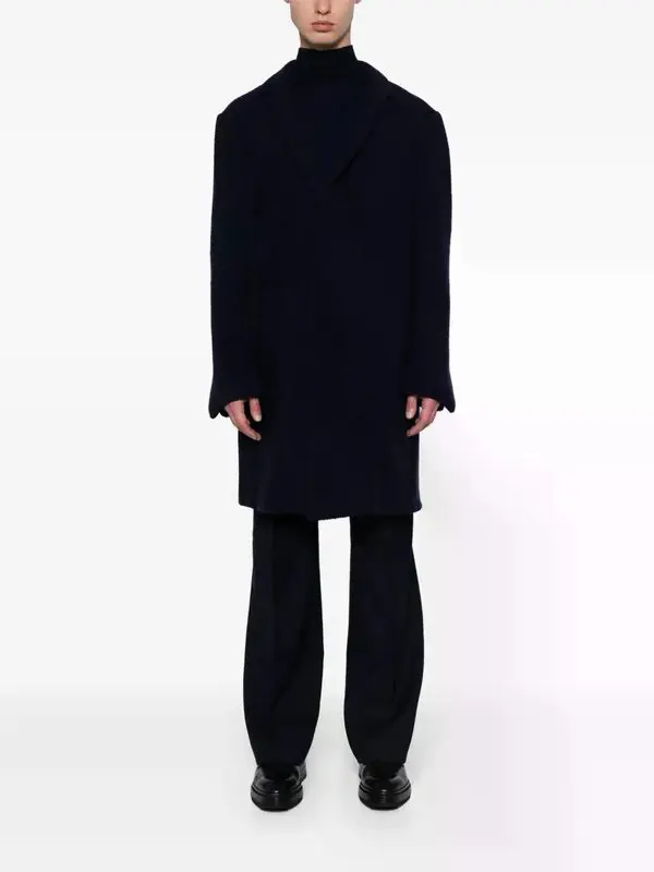 Kiton Single-breasted Fleece Coat