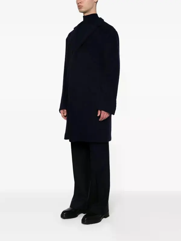 Kiton Single-breasted Fleece Coat