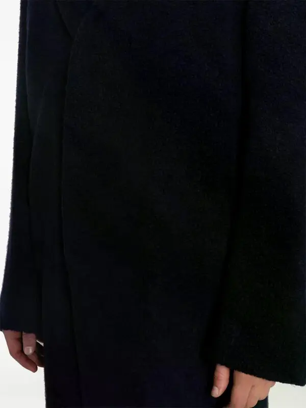 Kiton Single-breasted Fleece Coat