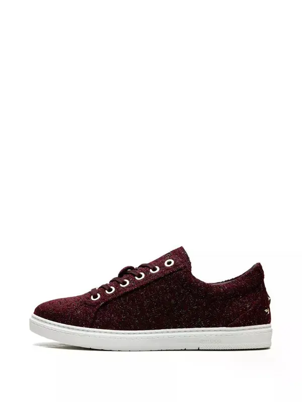 JIMMY CHOO Studded Lace-up Sneakers