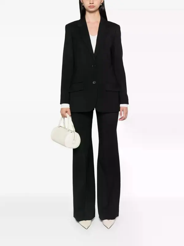 JOSEPH Morrissey Flared Virgin Wool Blend Trousers