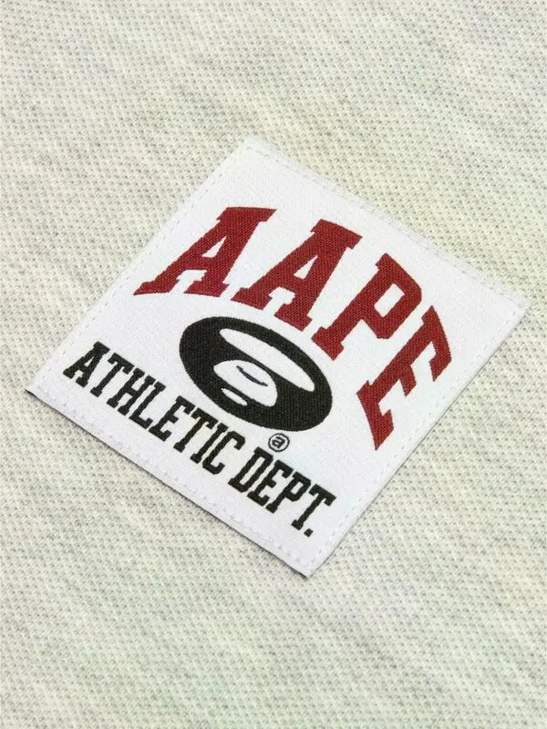AAPE BY *A BATHING APE Cotton Polo Shirt - Grey