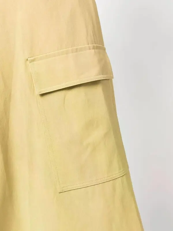 Colville Asymmetric Draped Ruffle Midi Skirt