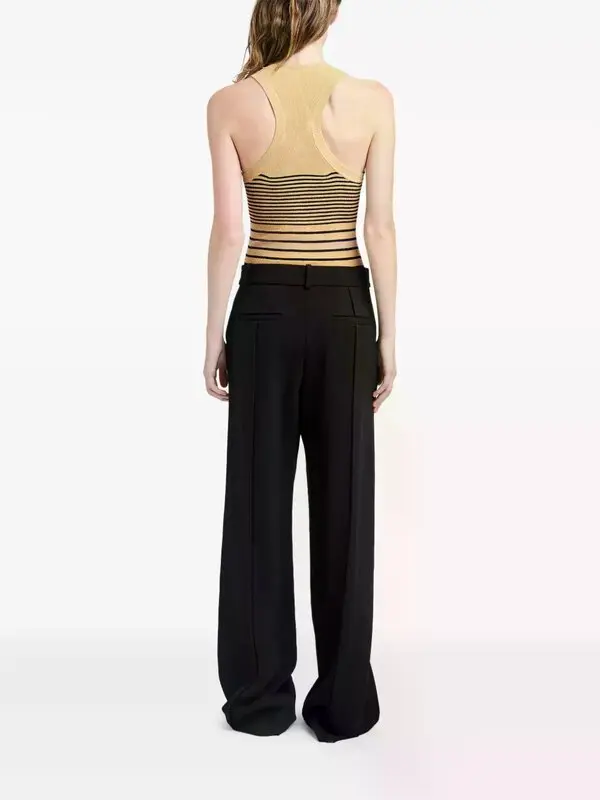 Proenza Schouler Archive Beige Racerback Knit Top - Neutrals