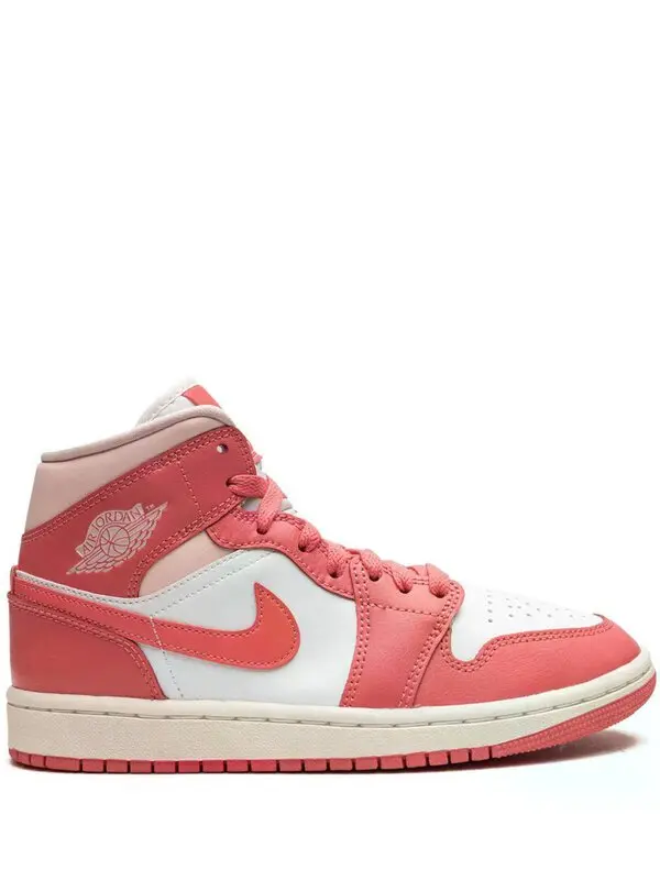JORDAN 1 Mid "strawberries & Cream" Sneakers - Pink