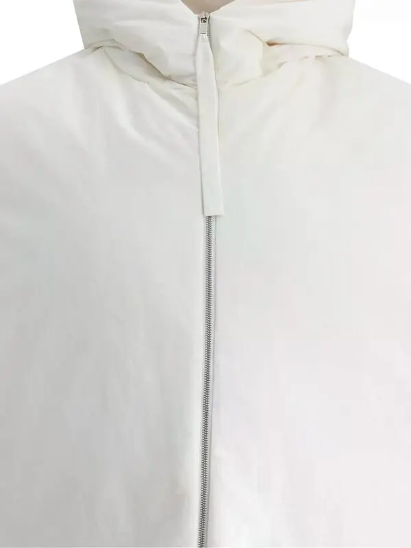 JIL SANDER Sleeveless Puffer Gilet - White
