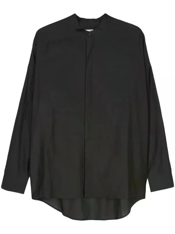 Attachment Band-collar Shirt