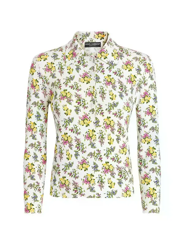 Dolce & Gabbana Sequin Embellished Ribbed Trim Top - Grey