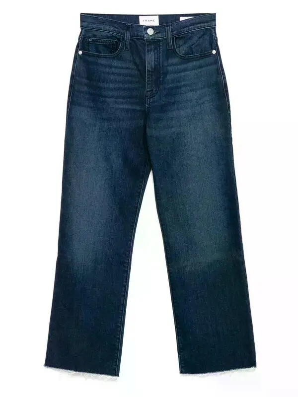 FRAME Le Jane Cropped Jeans - Blue