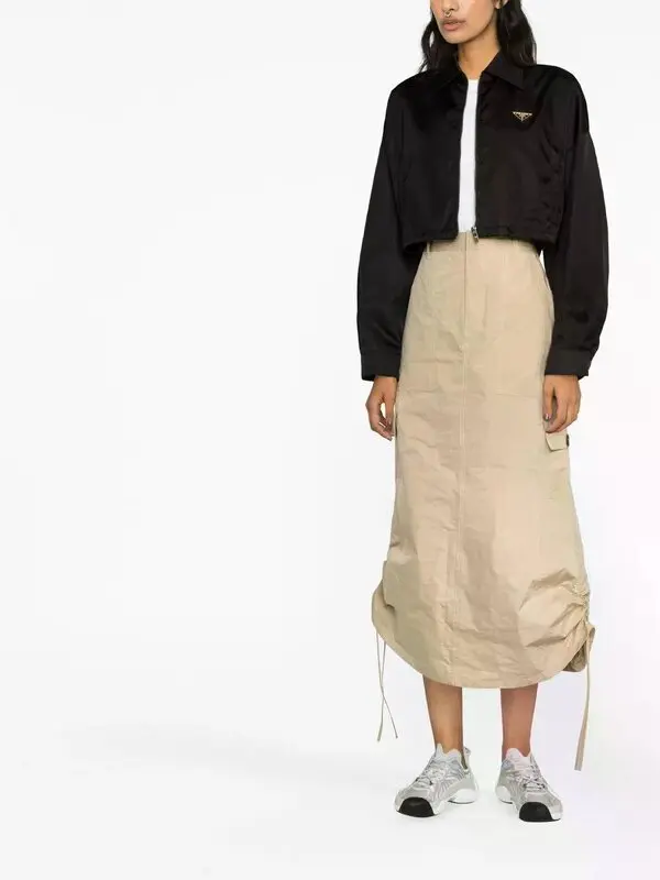 Prada Re-nylon Cropped Blouson Jacket