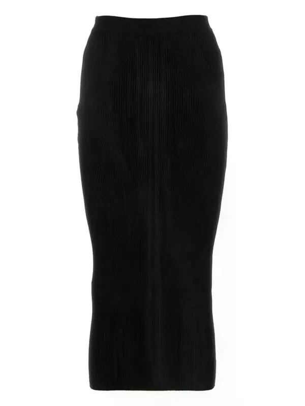 Alexander McQueen Ribbed Knit Pencil Skirt