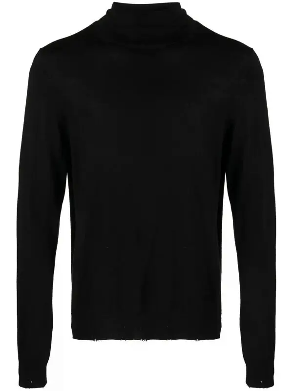Zadig&Voltaire Bobby Fine-ribbed Raw-cut Jumper