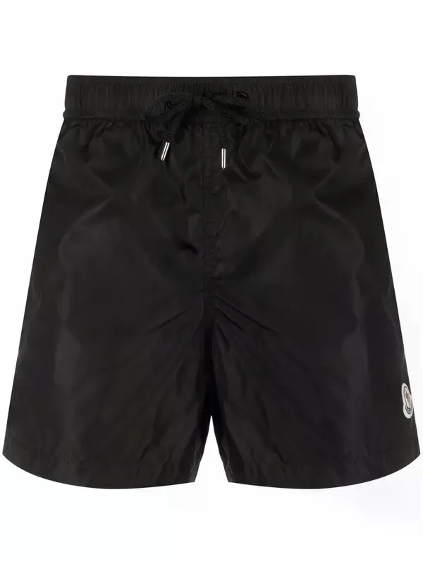 Moncler Logo-patch Swimming Shorts - Black