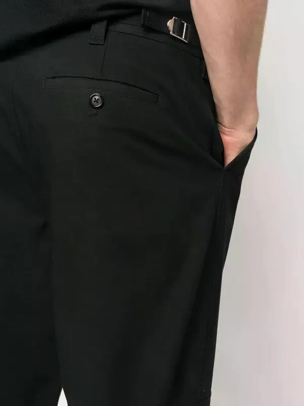 Alexander McQueen Drawstring Hem Cotton Trousers