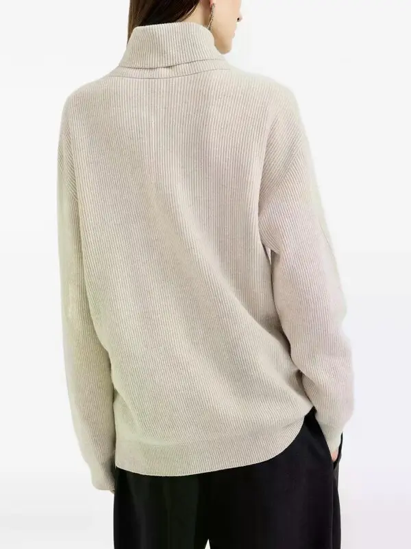 Brunello Cucinelli Ribbed Cashmere Roll-neck Jumper