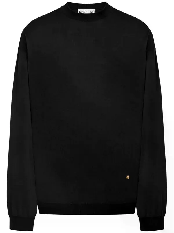Moschino Crew Neck Sweater - Black