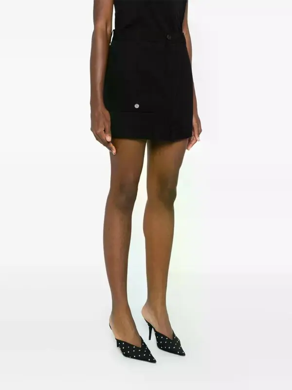 Balenciaga Deconstructed Wool Miniskirt