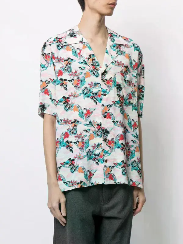 SULVAM Floral-print Shirt - Multicolour