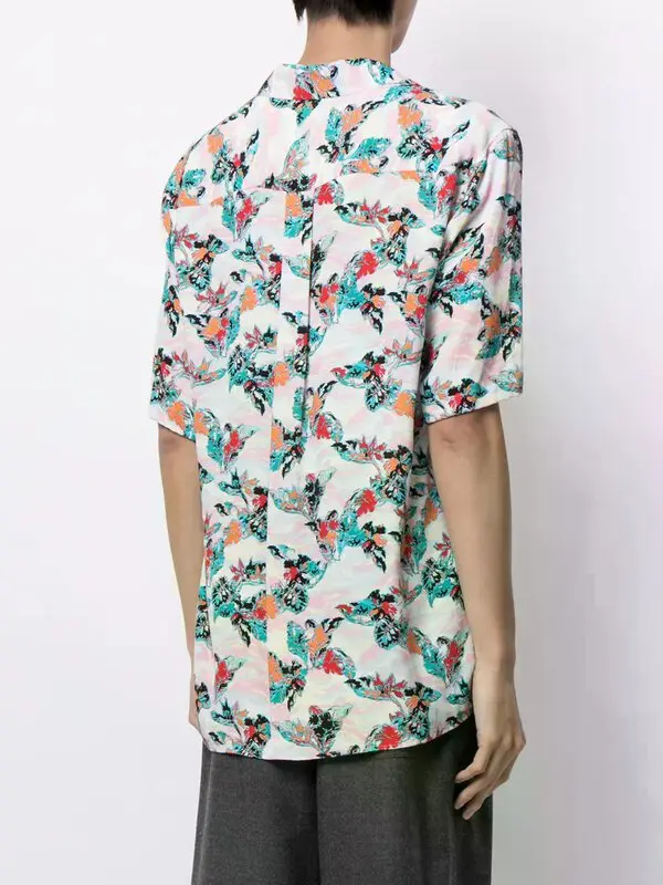 SULVAM Floral-print Shirt - Multicolour
