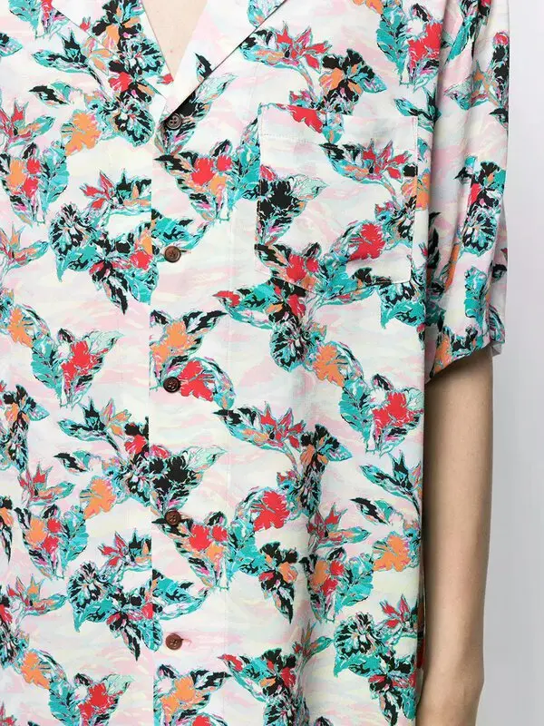 SULVAM Floral-print Shirt - Multicolour