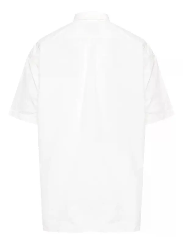 AND WANDER Appliqué-detail Short-sleeve Shirt