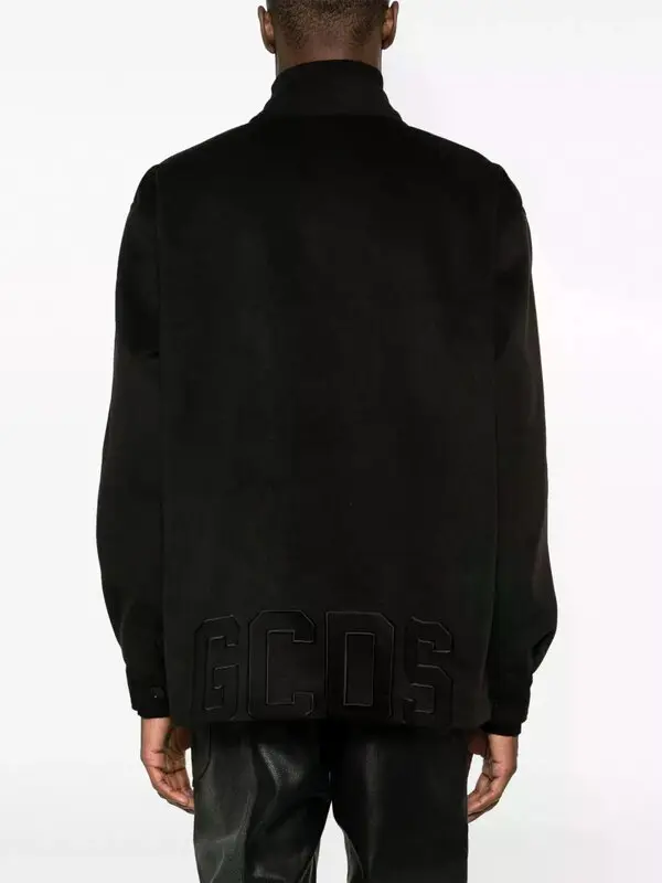 Gcds Logo-embroidered Overshirt