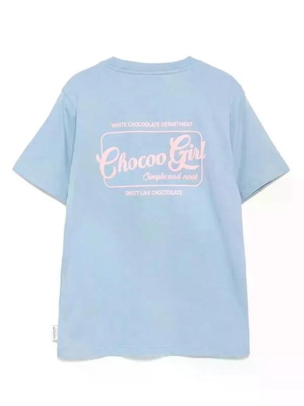 CHOCOOLATE Embroidered Logo T-shirt - Blue