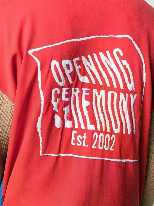 Opening Ceremony Colour-block Logo Cardigan