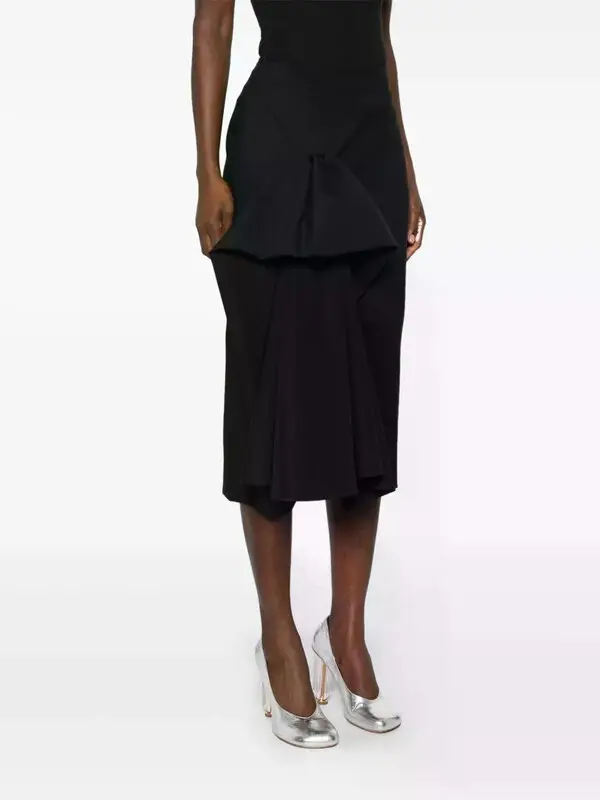 Viktor & Rolf Ruffled Detail Midi Skirt