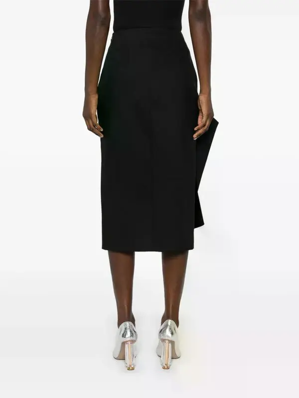 Viktor & Rolf Ruffled Detail Midi Skirt