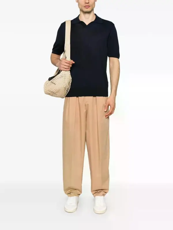 Canali Polo-collar T-shirt