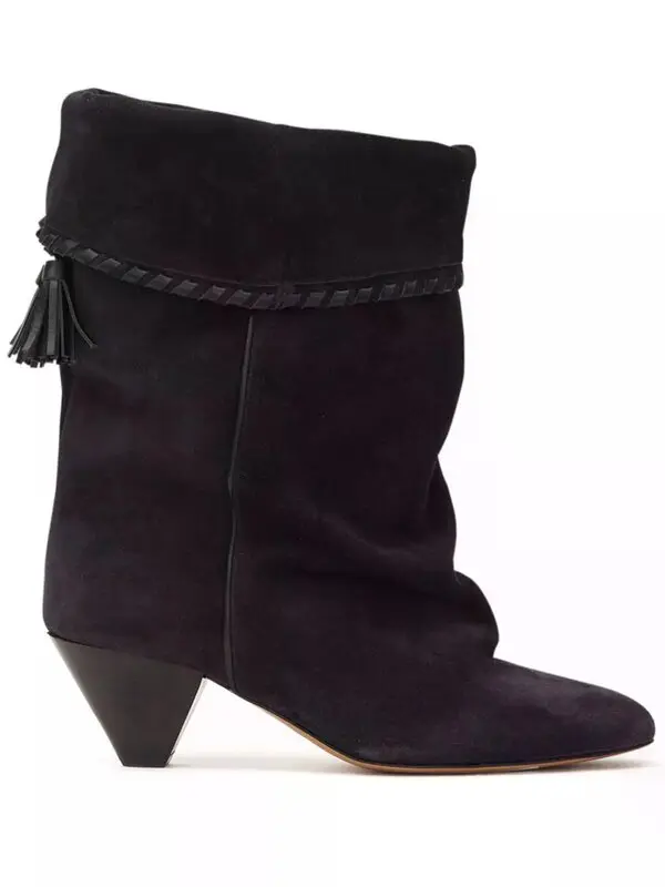 Isabel Marant Étoile Dalby Suede Calfskin Boots - Black